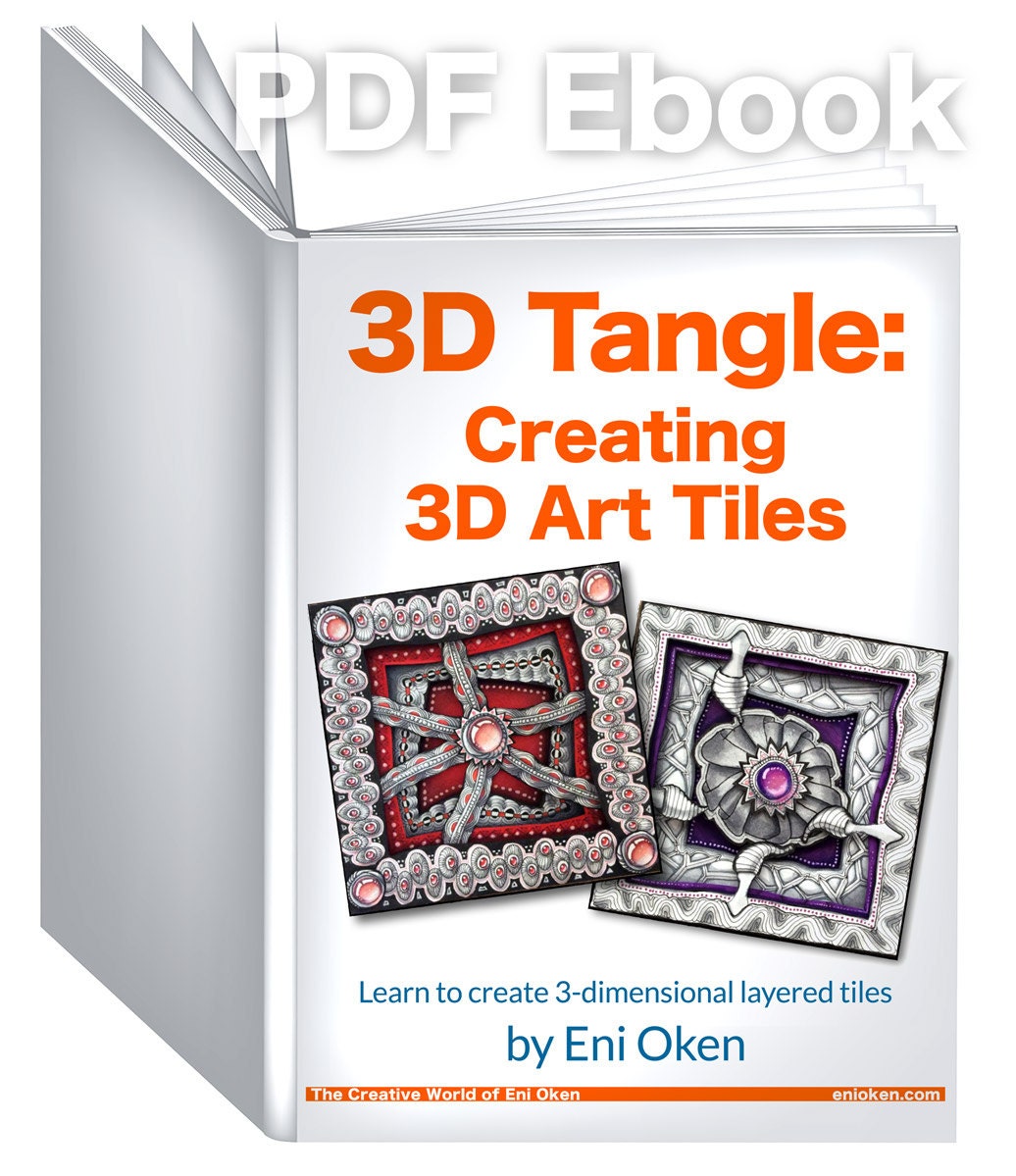 3D Tangle Creating 3D Art Tiles - Download PDF Ebook Tutorial - Etsy
