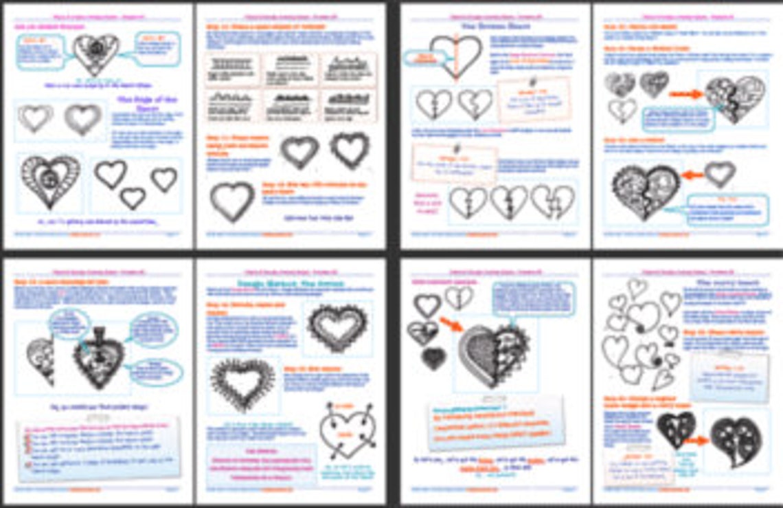 Think & Design 05 the Heart PDF Tutorial - Etsy