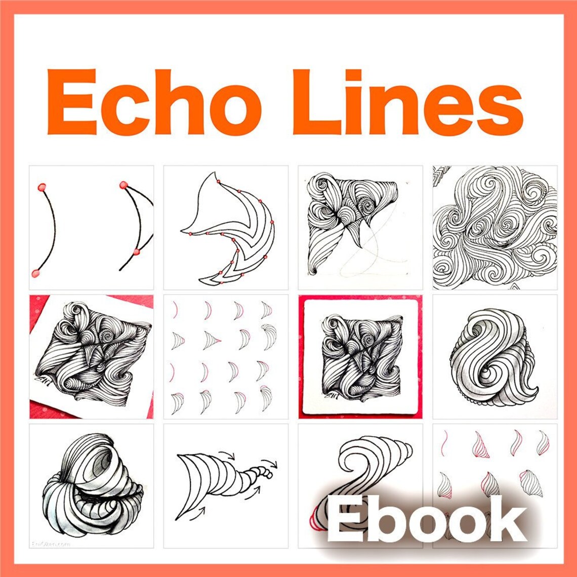 Echo Lines - Download PDF Tutorial Ebook - Etsy
