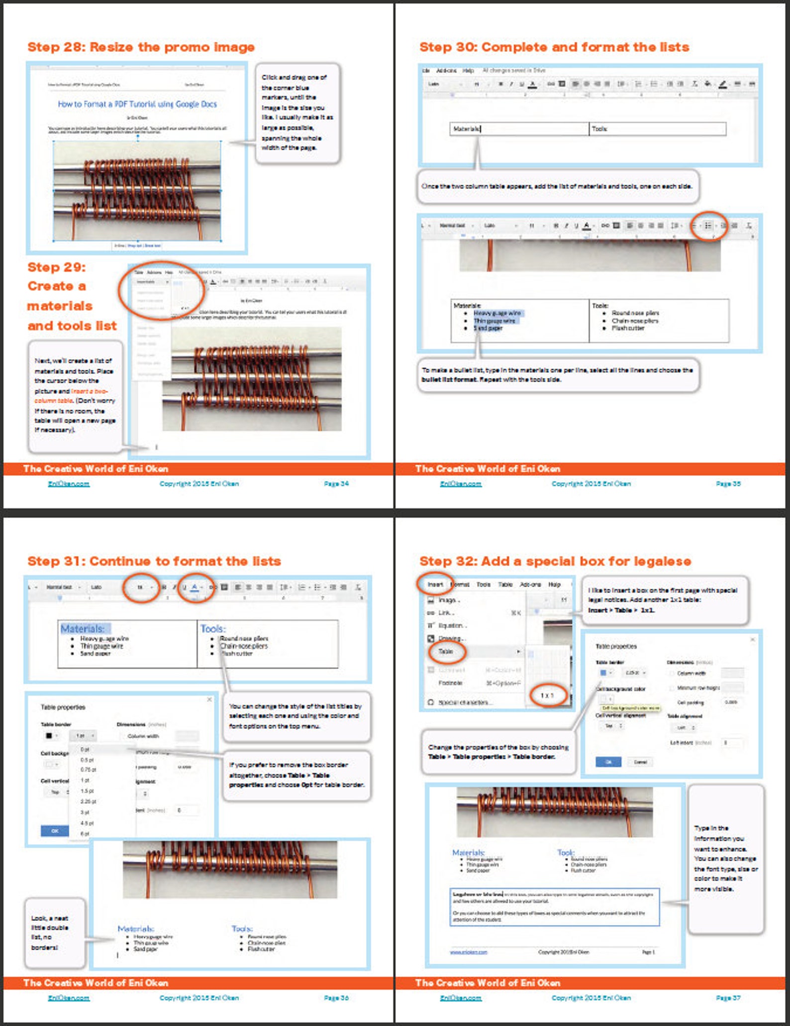How to Format a PDF Tutorial Using Google Docs: an Ebook - Etsy