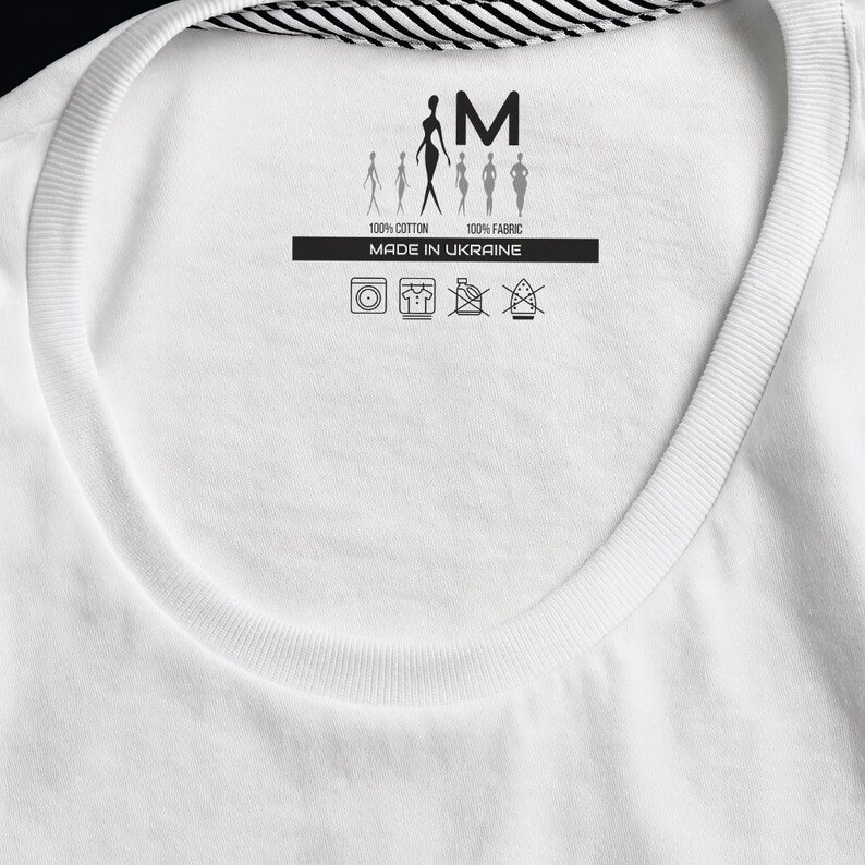 Printable Clothing Size Labels – Men's & Women's XS-XXL (svg, Png, Pdf ...