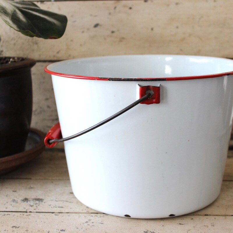 Enamel Bucket - Etsy