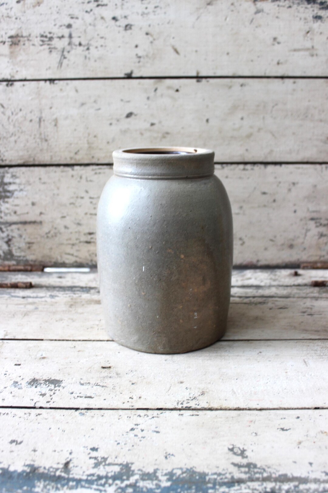 Vintage Stoneware Crock, Vintage Stoneware Jar, No Lid - Etsy
