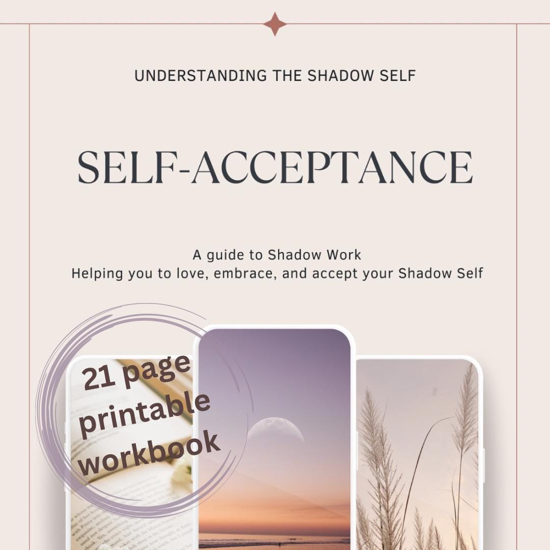 Shadow Work, PDF, Shadow Self Workbook, Self-help Printable Workbook ...