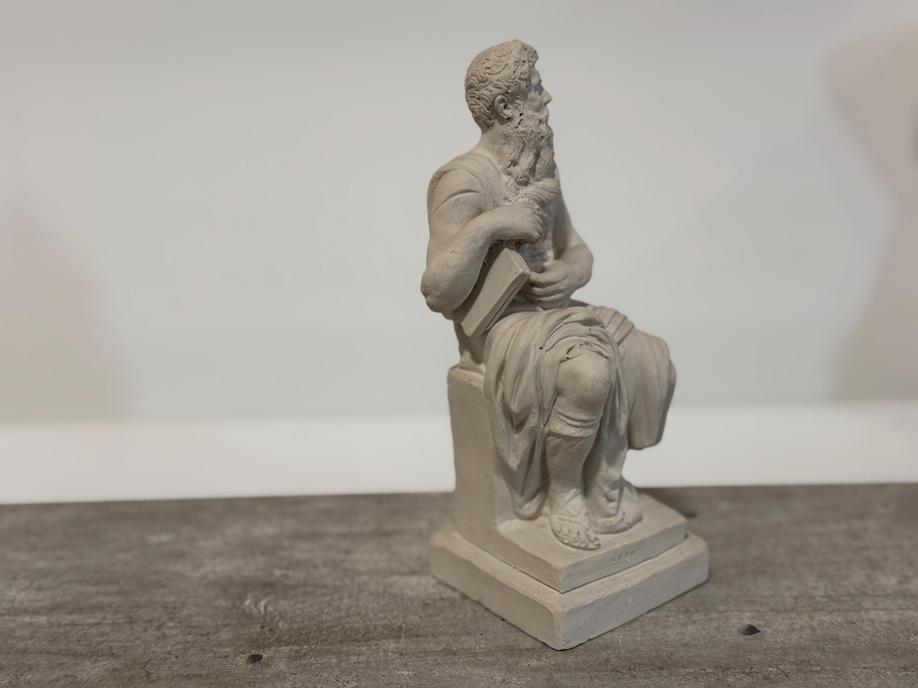 Michelangelo Moses Statue in Alabaster – Handmade San Pietro Sculpture ...