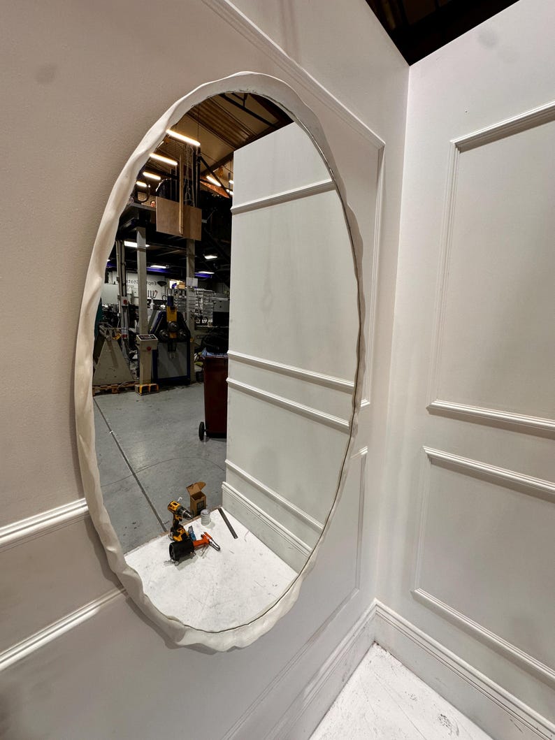 Plaster Framed Mirror Custom Porta Romana White - Etsy