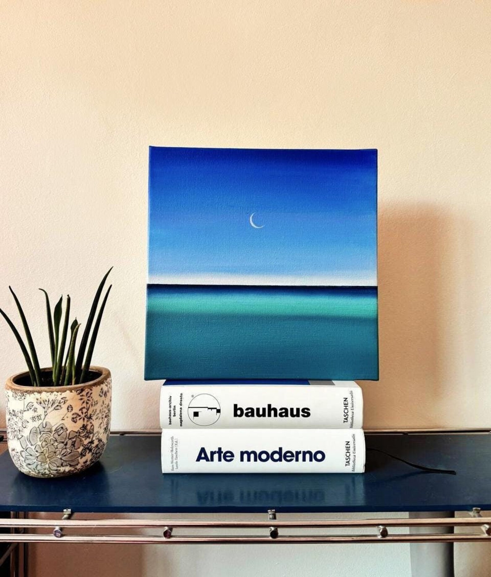 Gradient Oil & Acrylic Paintings, Modern Wall Art, Abstract Ombre Art ...