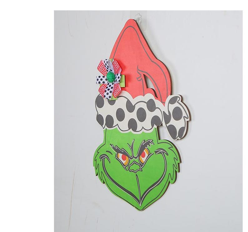 The Grinch Door Sign Grinchmas the Grinch Wall Sign the Grinch ...