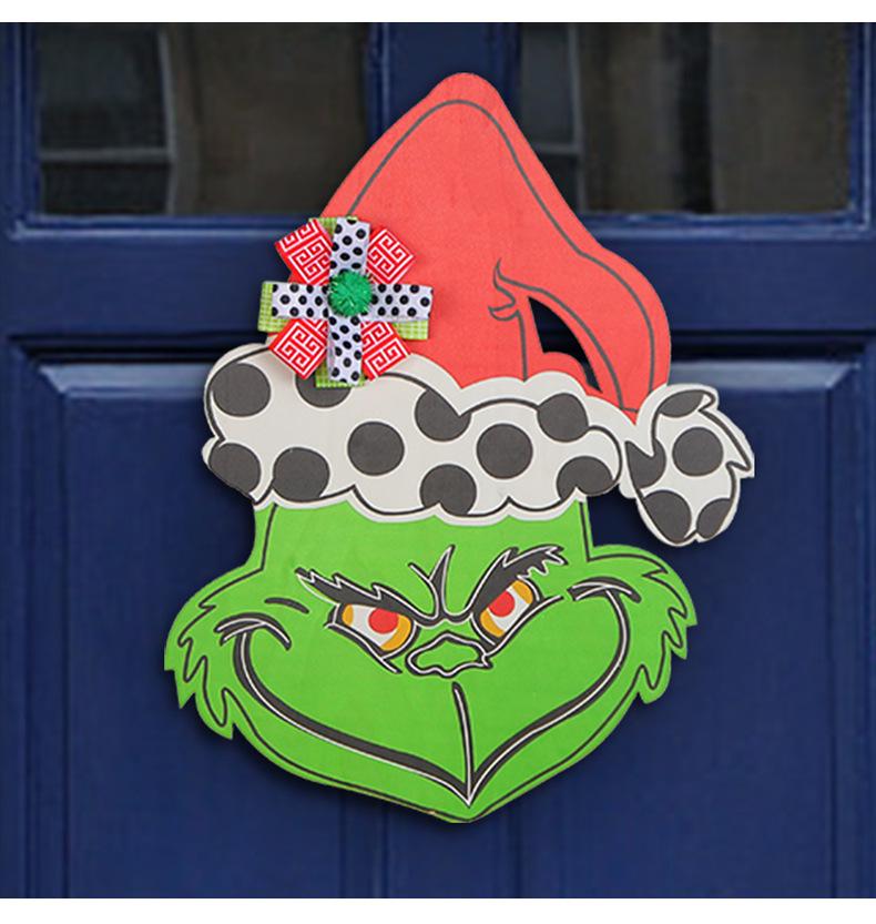 The Grinch Door Sign Grinchmas the Grinch Wall Sign the Grinch ...