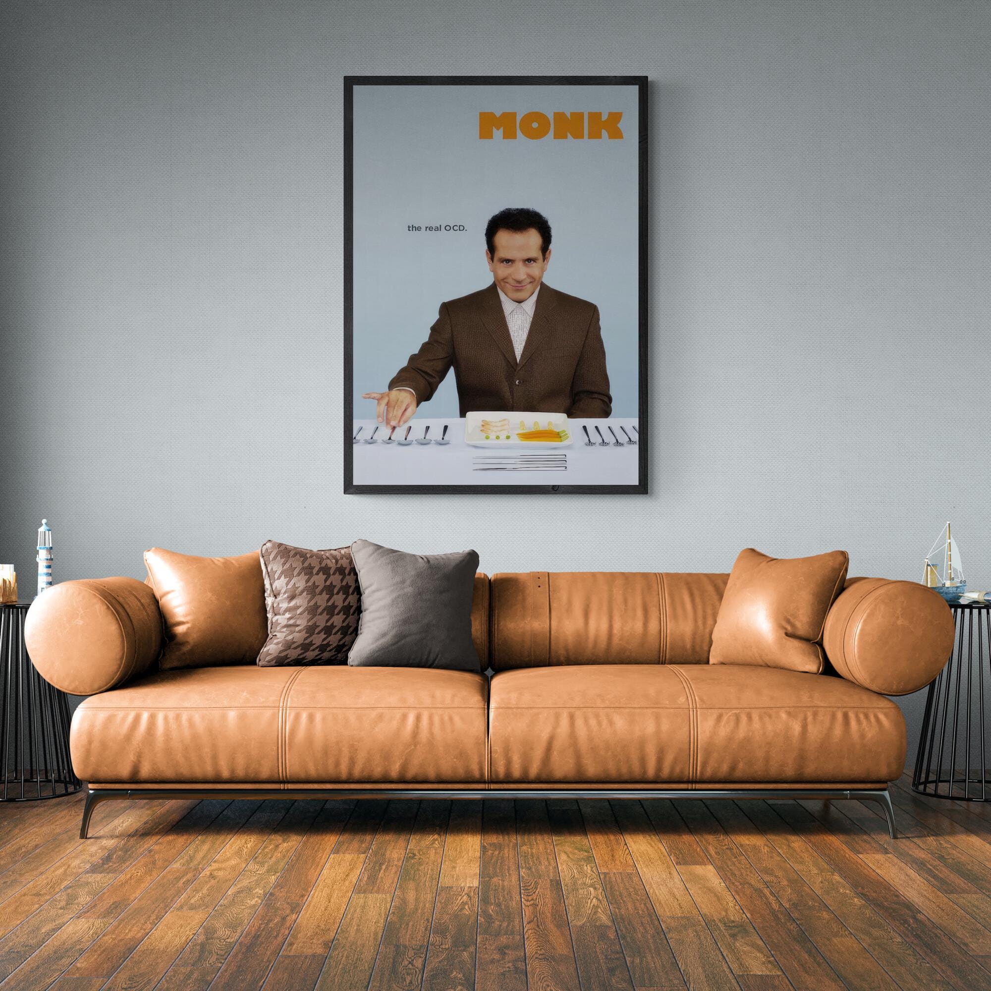 Monk Poster, Monk Decor, Monk Print, Monk Art, Monk Gift, Monk TV ...