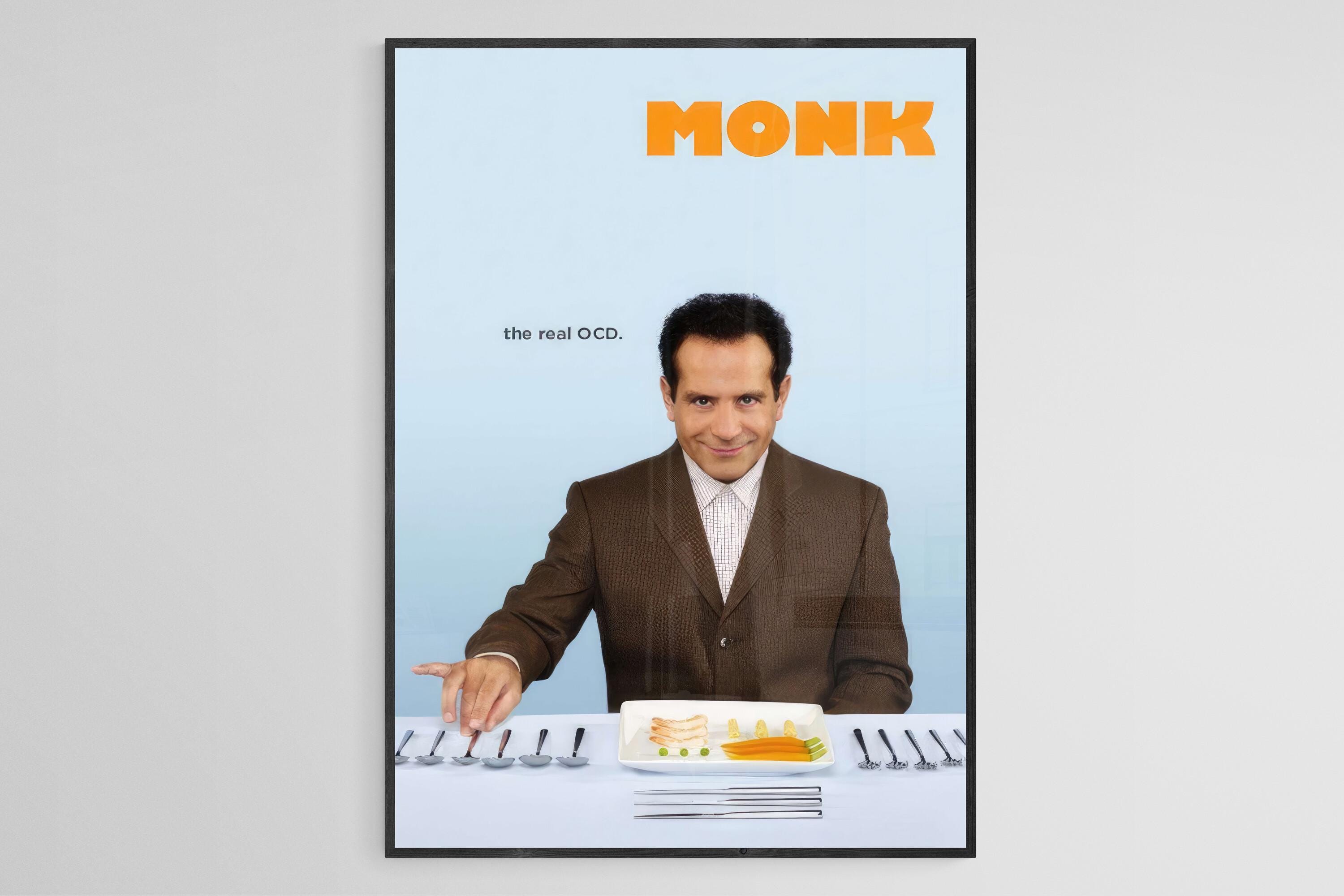 Monk Poster, Monk Decor, Monk Print, Monk Art, Monk Gift, Monk TV ...