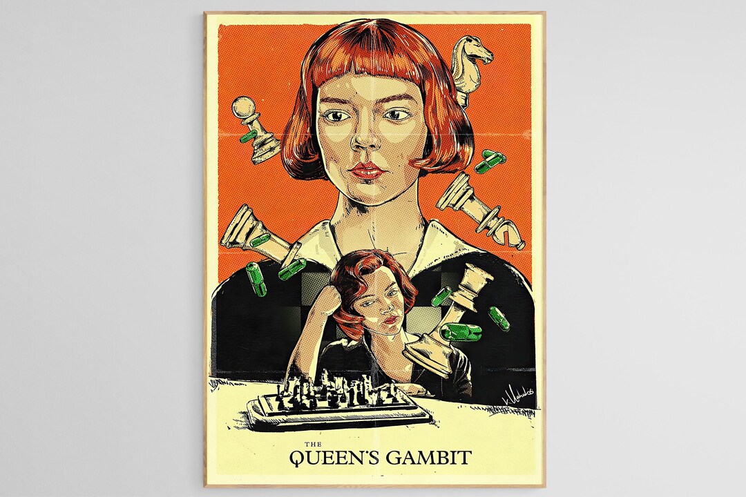 The Queen's Gambit Poster, the Queen's Gambit Print, the Queen's Gambit ...