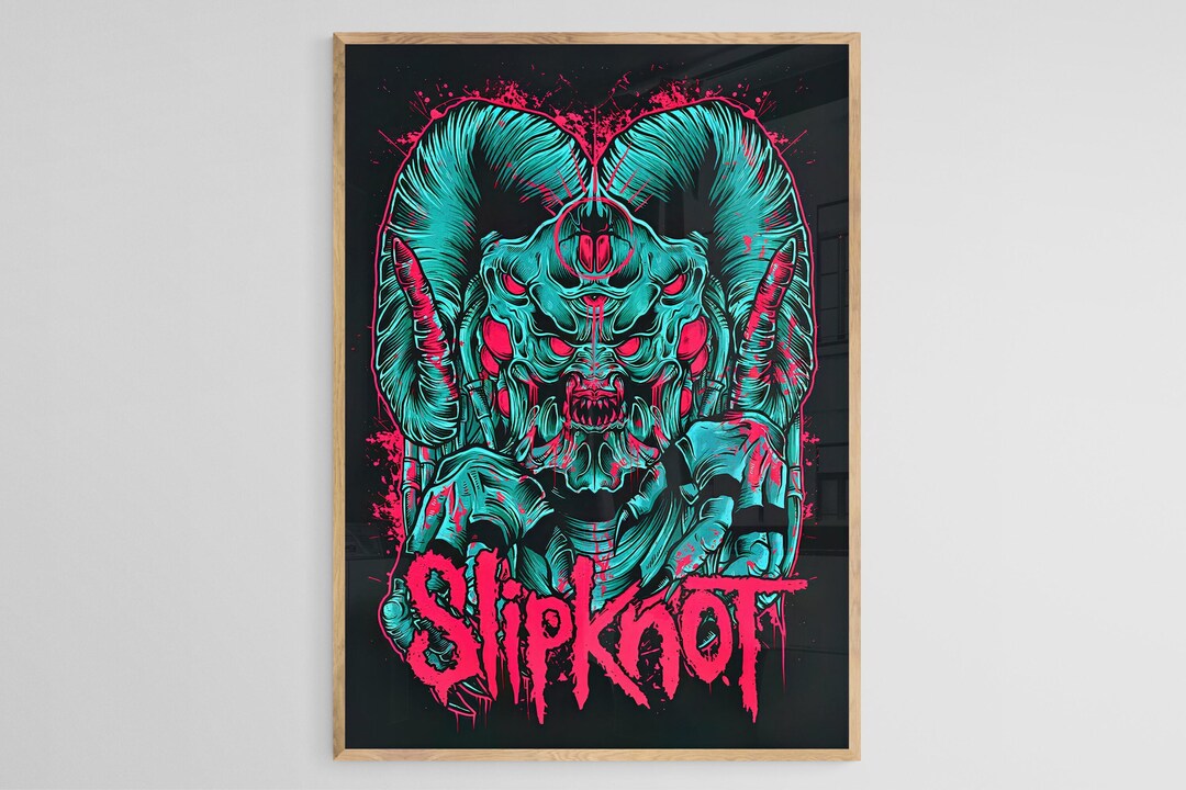 Slipknot Poster, Slipknot Print, Slipknot Decor, Slipknot Music Art ...