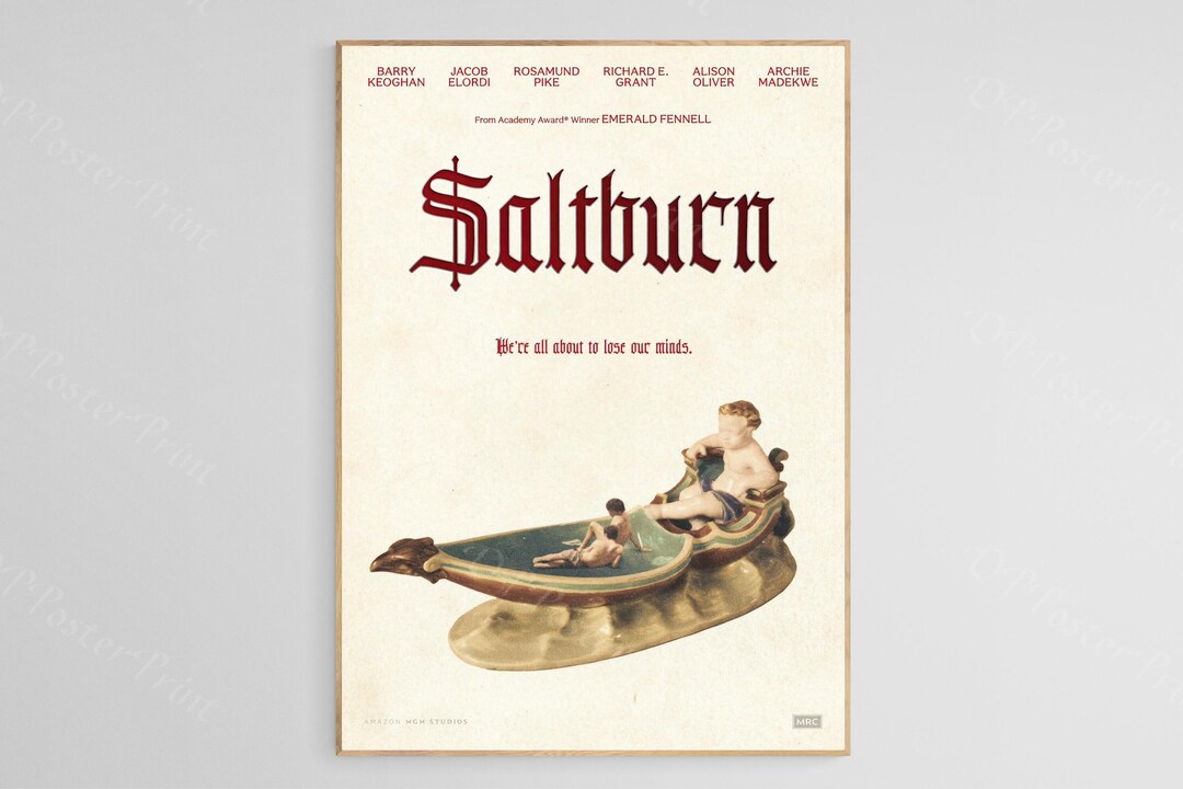 Saltburn Poster, Saltburn Decor, Saltburn Print, Movie Poster, Digital ...