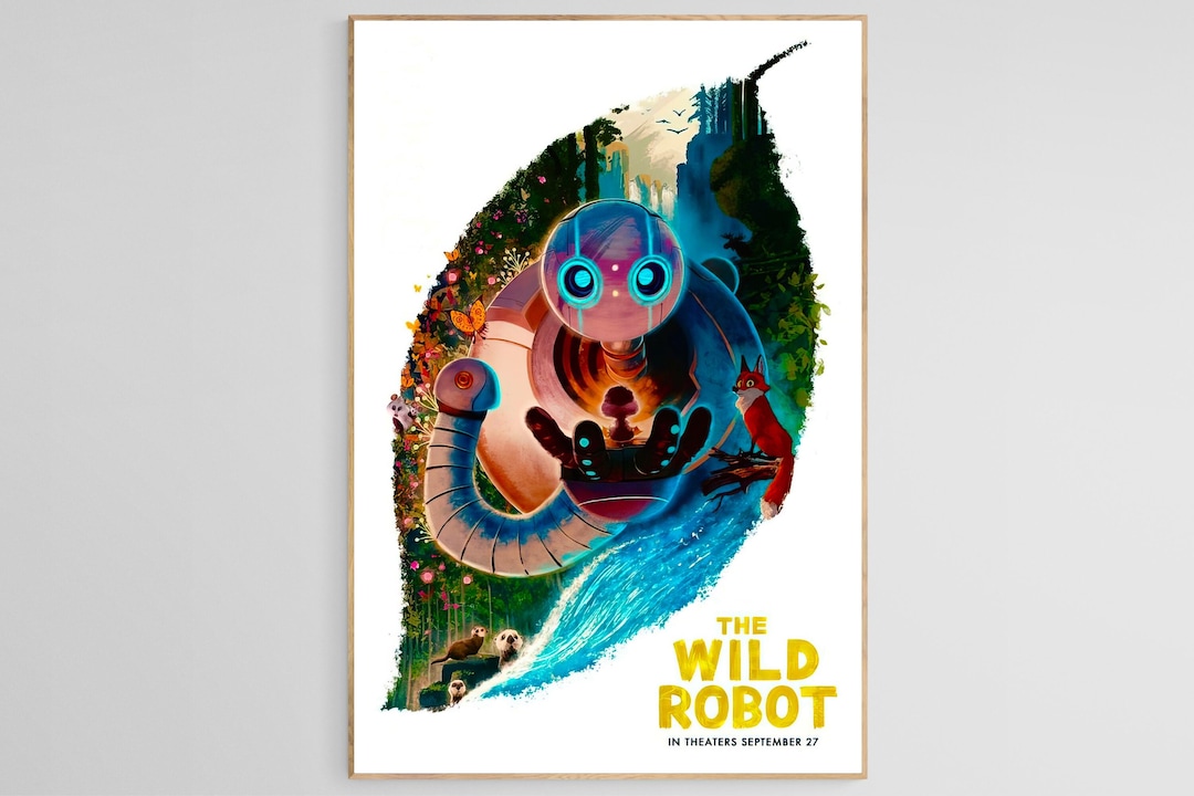 The Wild Robot Poster, the Wild Robot Art, the Wild Robot Movie Print ...