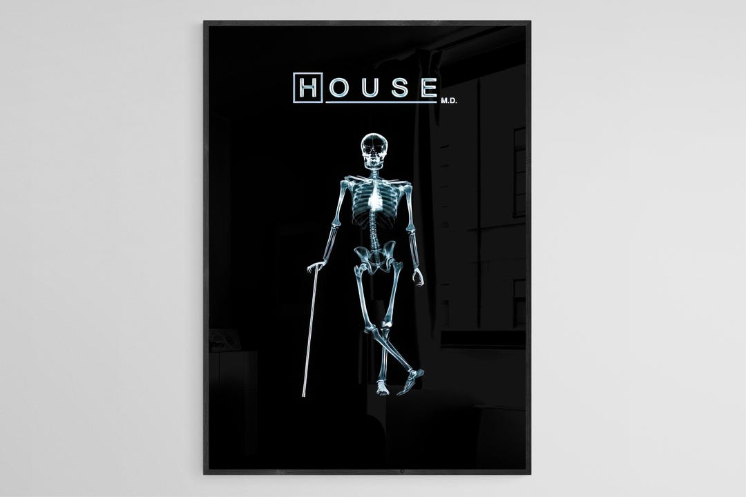 Dr. House Poster, Dr. House Print, Dr. House Decor, Dr. House TV Series ...