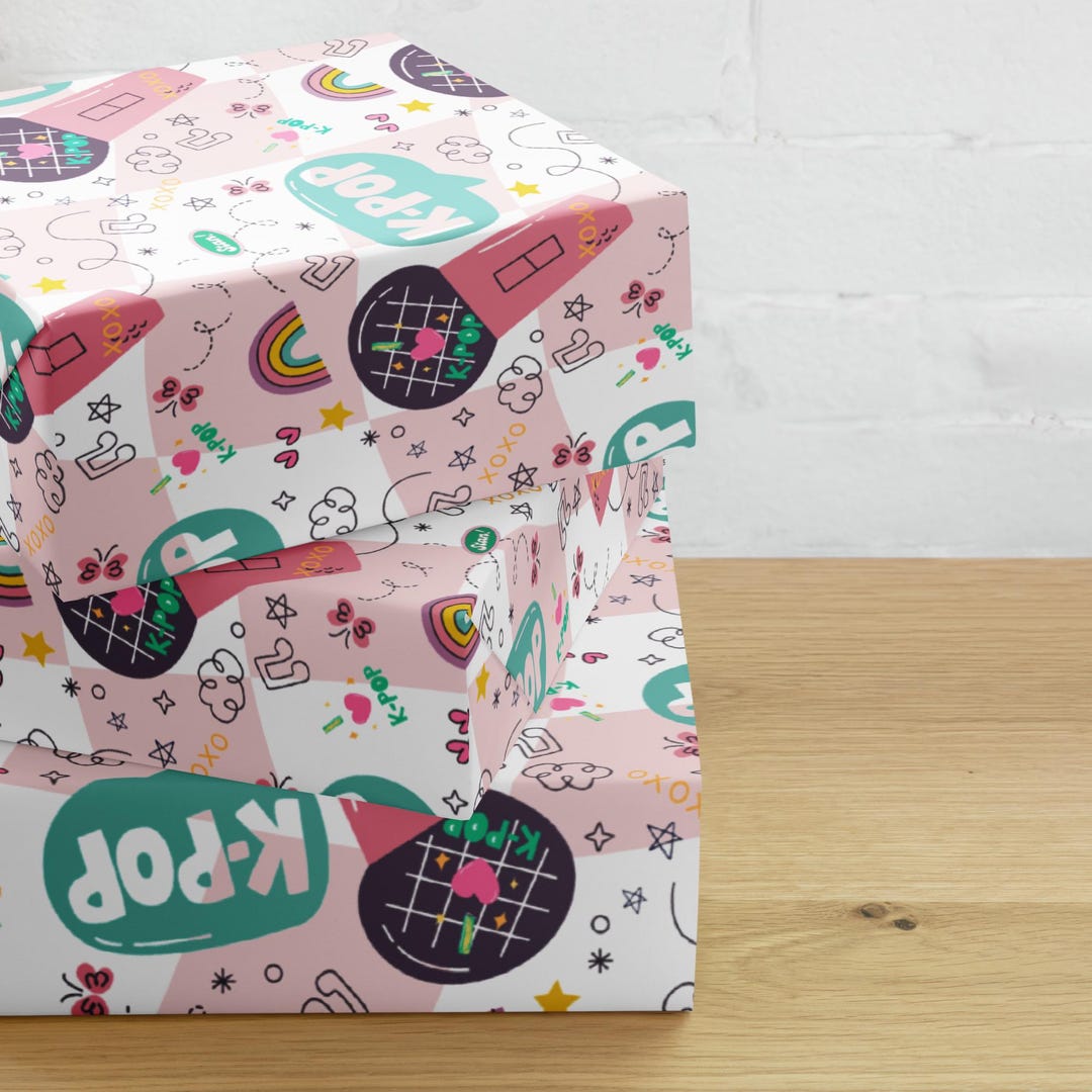 Kpop Love Wrapping Paper Sheets - Etsy