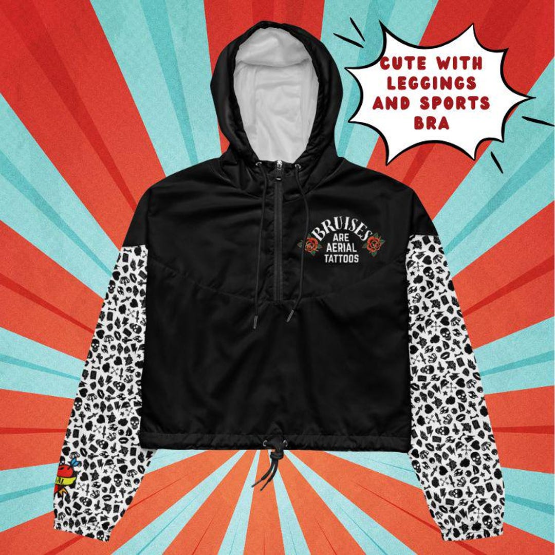 Cropped Windbreaker Bruises Are Aerial Tattoos | Women’s Circus ...