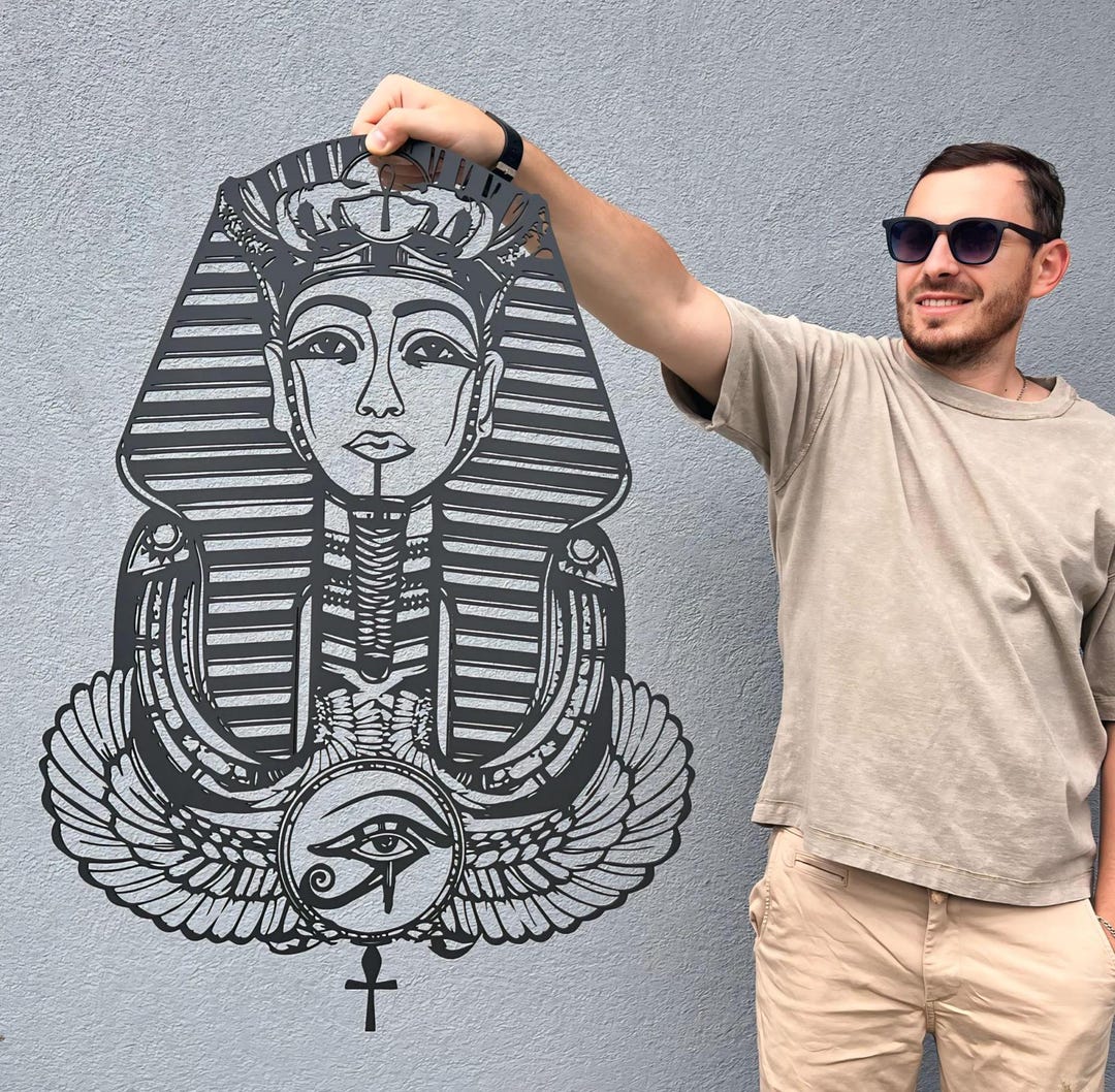 Pharaoh, Egypt, Pharaoh Wooden Wall Decor, Pharaoh Wooden Wall Art ...