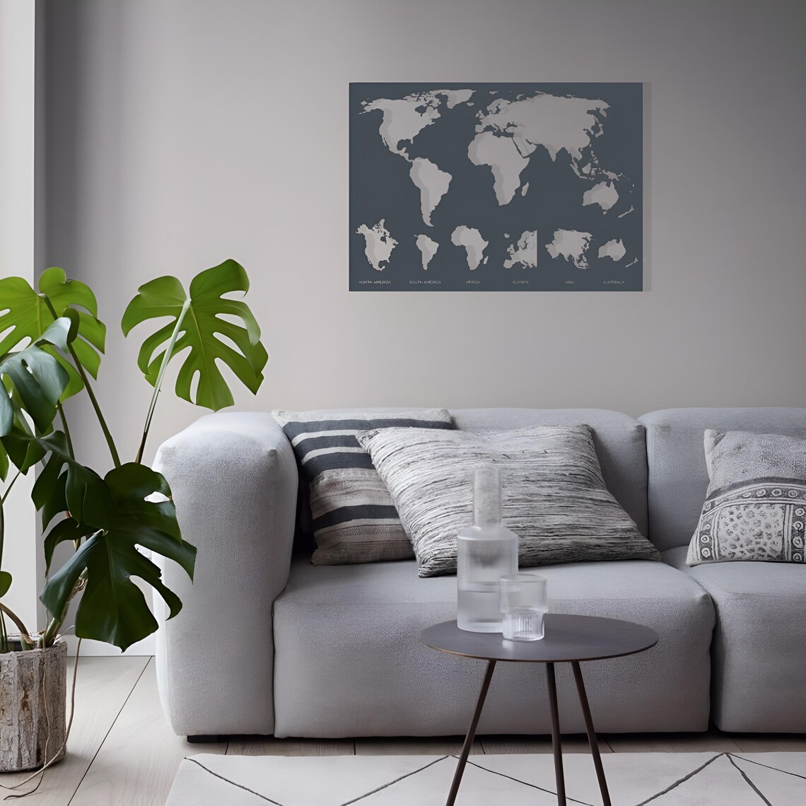 World Map, World, Map, World Map Wooden Wall Decor, World Map Wooden ...