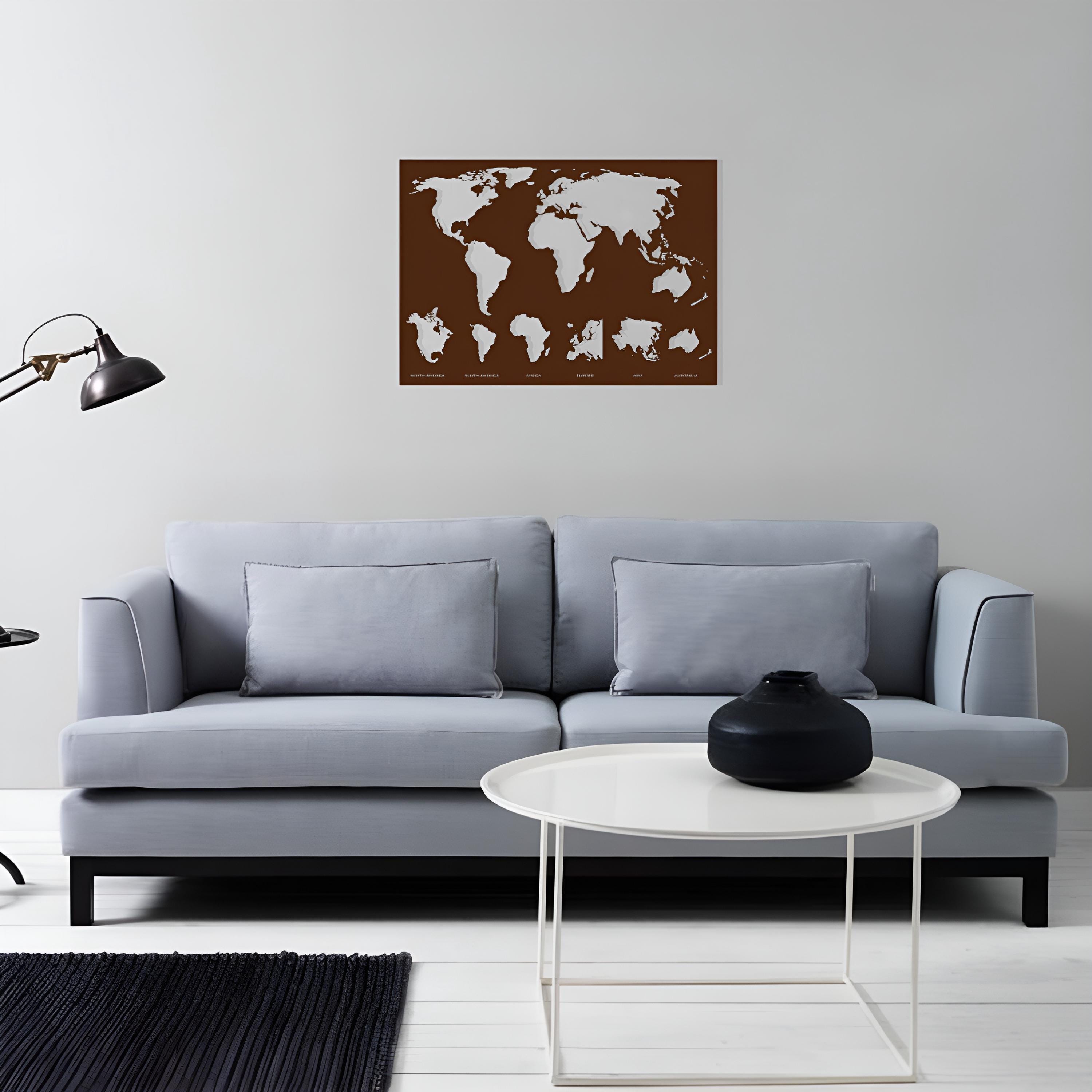World Map, World, Map, World Map Wooden Wall Decor, World Map Wooden ...