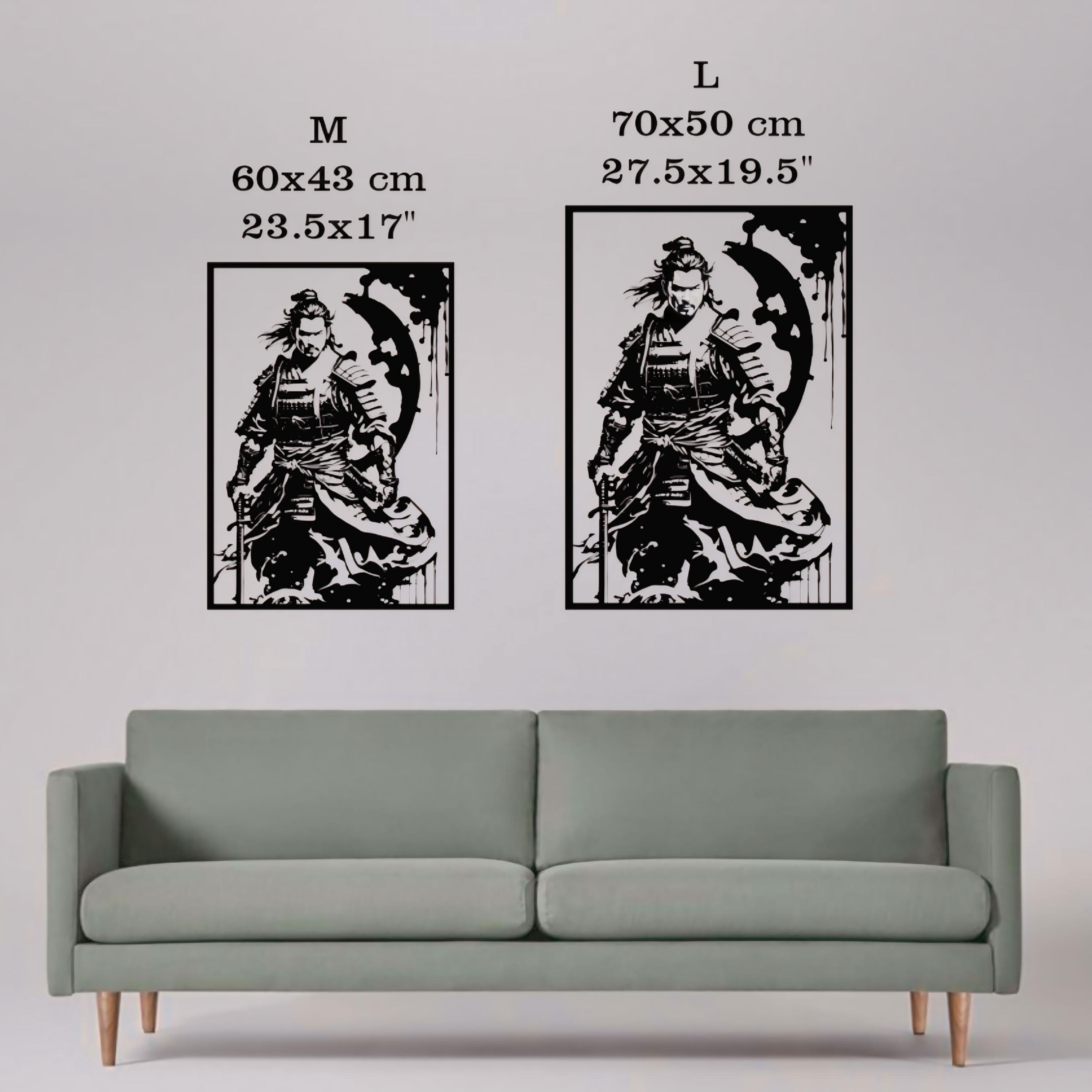 Samurai, Samurai Wooden Wall Decor, Samurai Wooden Wall Art, Samurai ...
