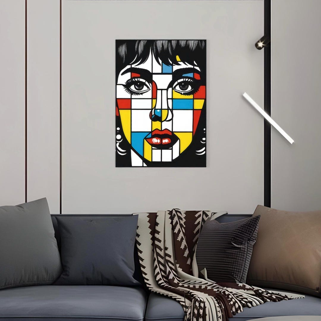 Wooden Painting, Girl, Multi-layered Wooden Painting, Girl Painting ...