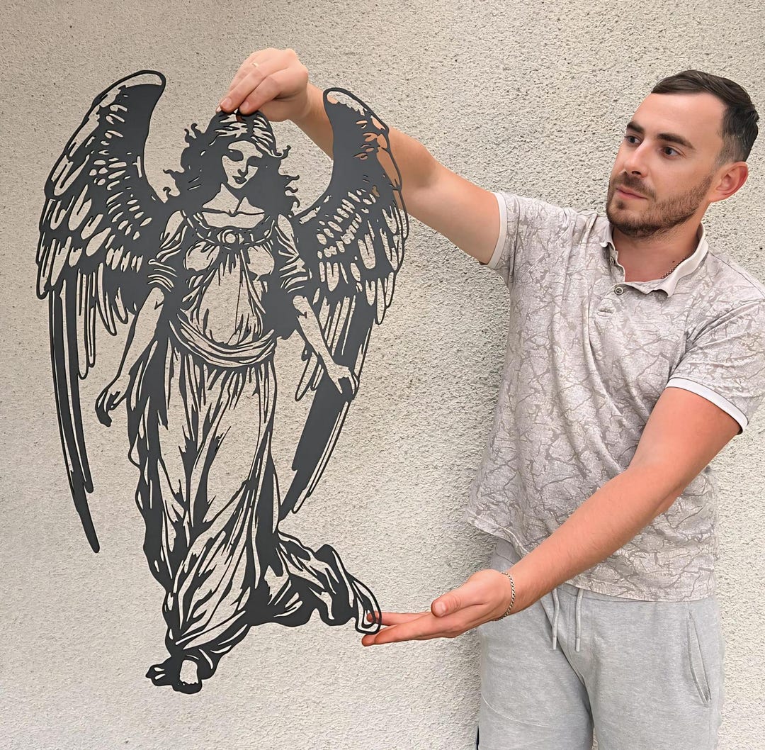 Angel, Wings, Angel Girl, Angel Wooden Wall Decor, Angel Wooden Wall ...