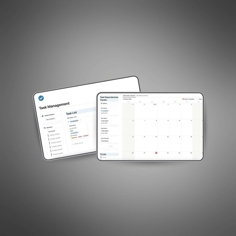 Task Management Notion Template Stay Organized & Boost Productivity - Etsy