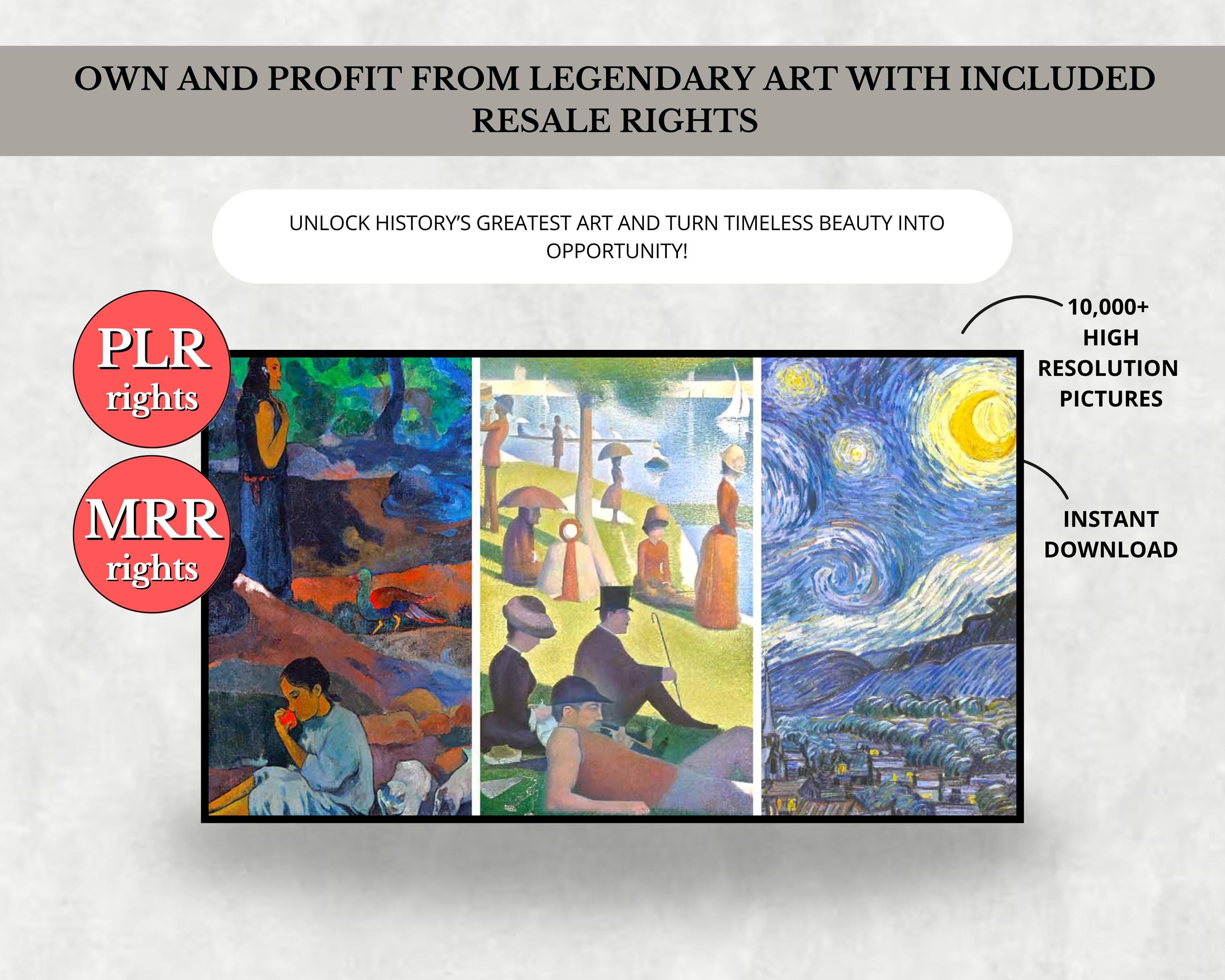 10,000+ Famous Printable Art Mega Bundle | Monet, Van Gogh, Da Vinci ...