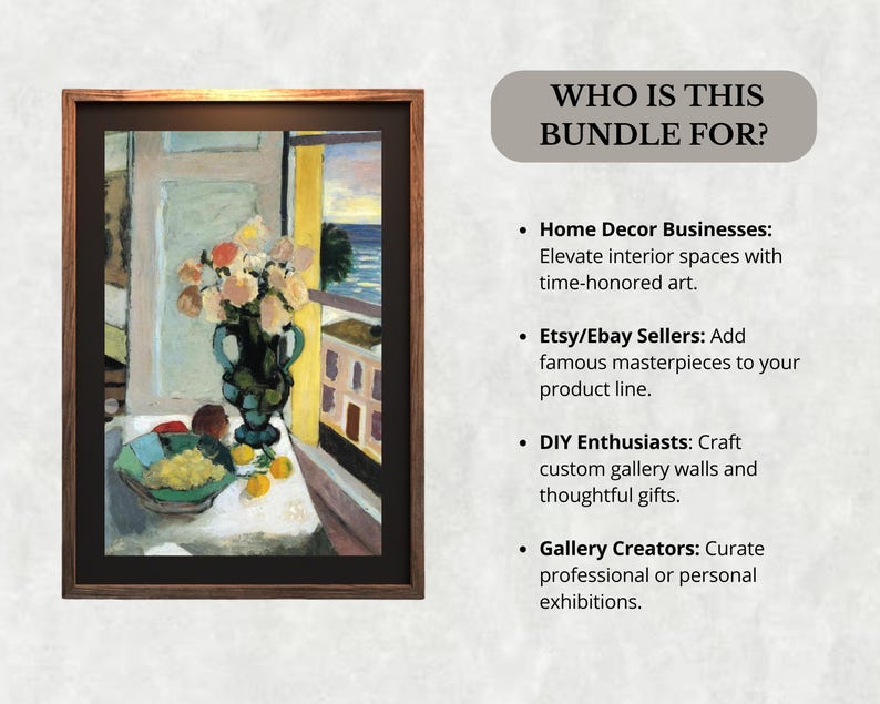 10,000+ Famous Printable Art Mega Bundle | Monet, Van Gogh, Da Vinci ...