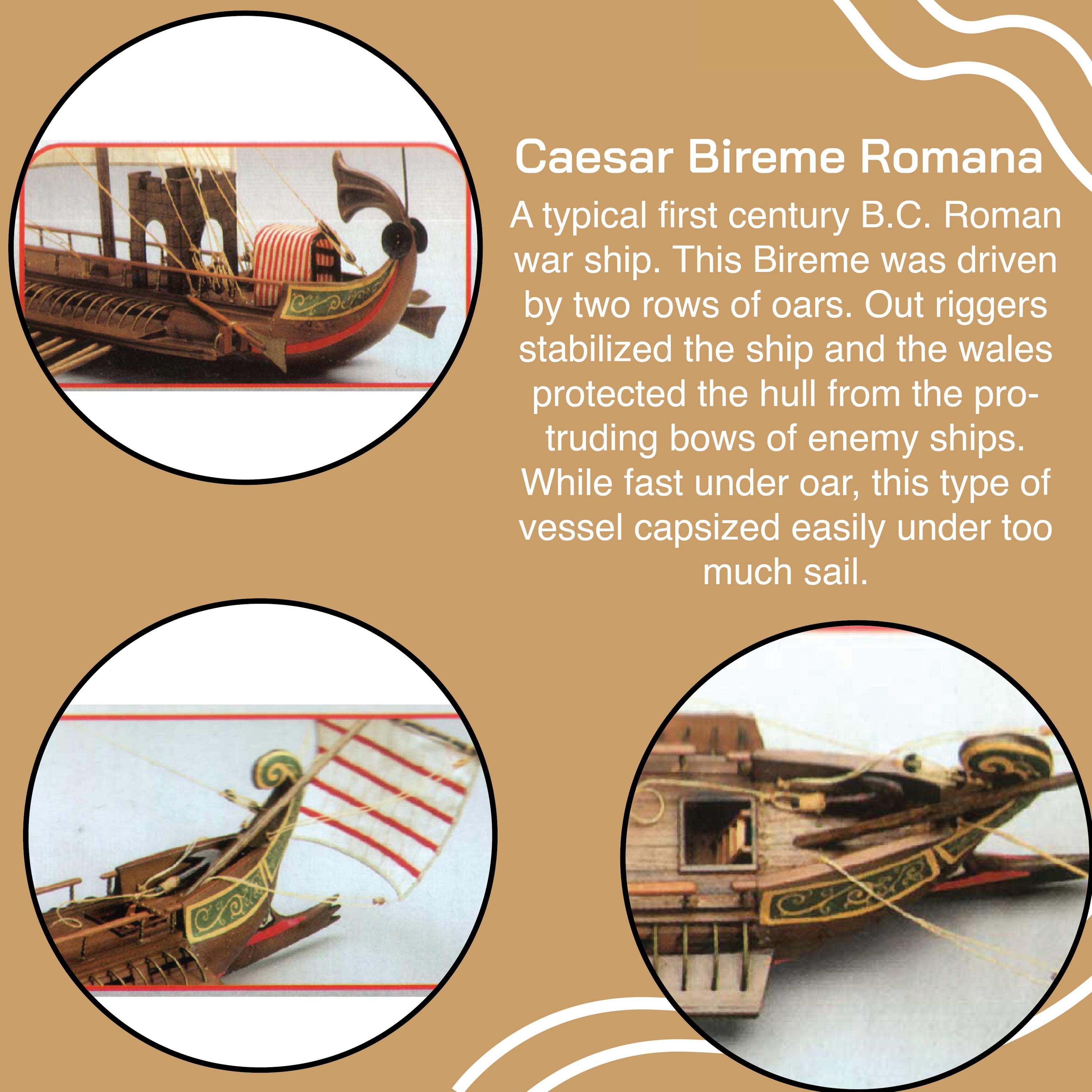 Caesar Roman Bireme Wooden Ship Model Plans (digital Download) - Etsy