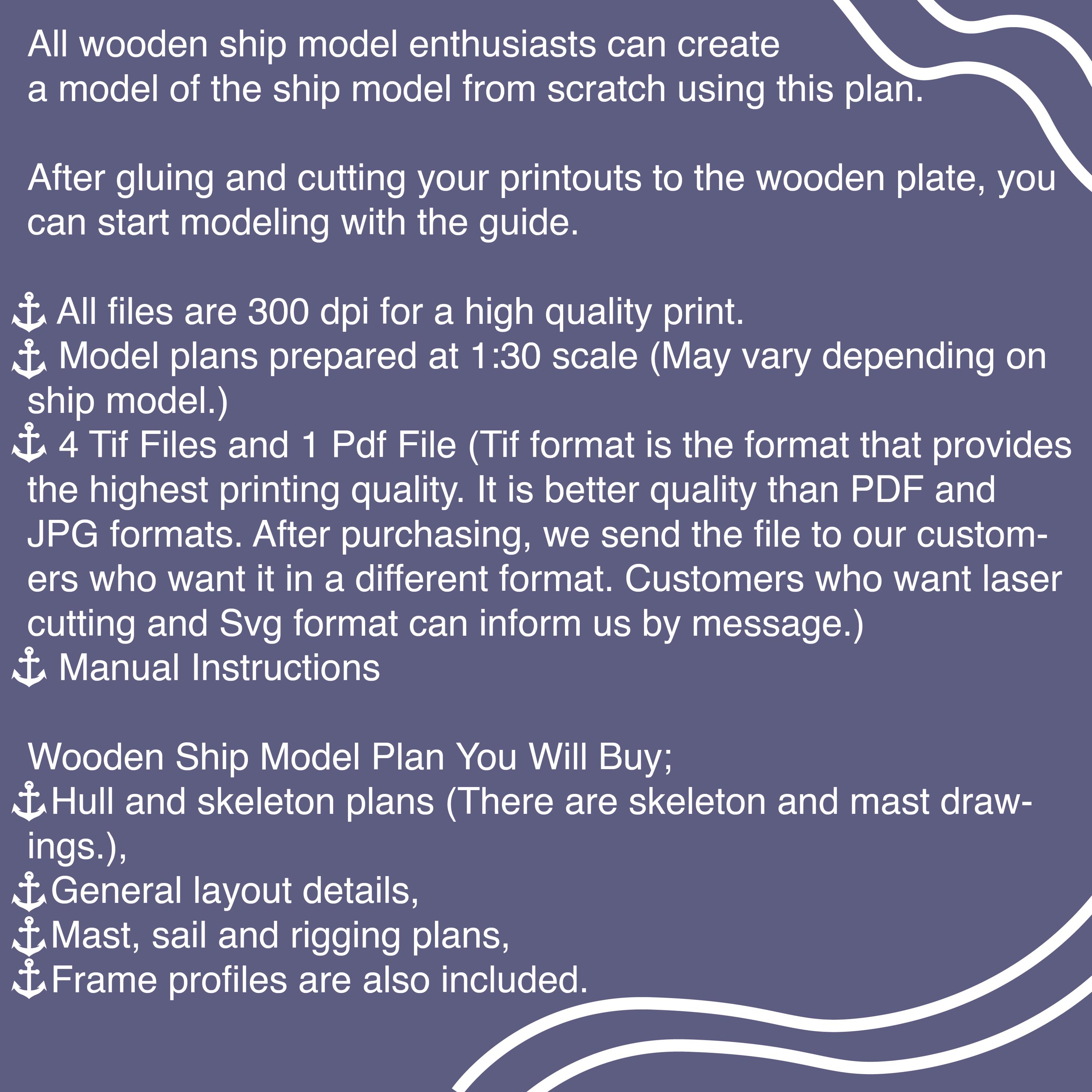 Cutter Alert 1818 Wooden Ship Model Plans, 1:30 Scale (PDF-TIF Download ...