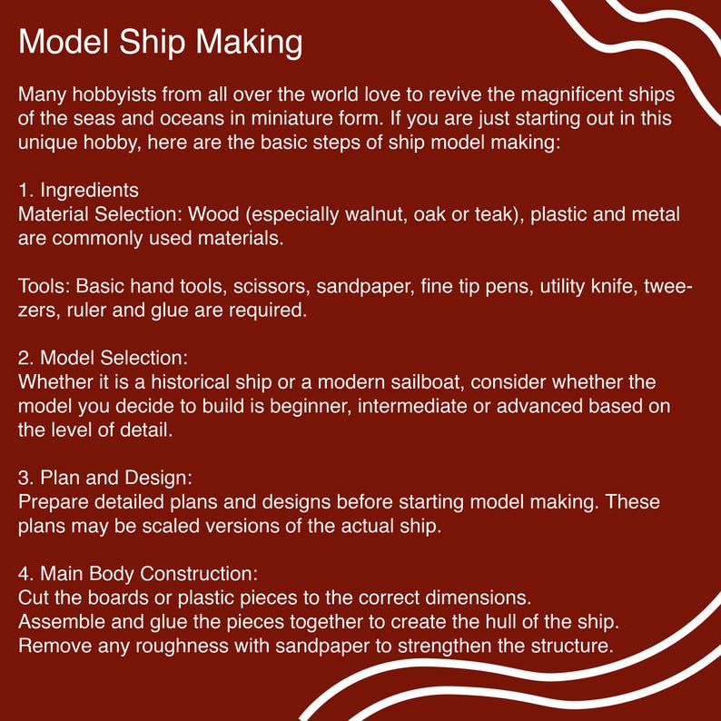 Smok Galleon Wooden Ship Model Assembly Plans | 8 High-resolution ...