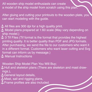 Xebec Sciabecco Francese Wooden Ship Model Plans, 1:60 Scale (digital ...