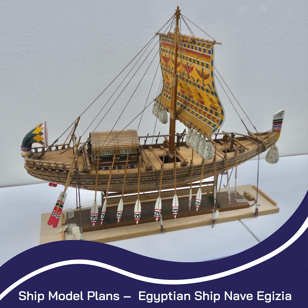 Egyptian Ship Model Plans: Nave Egizia Wooden Assembly (digital ...