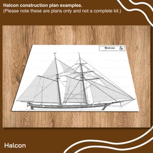 Halcon Wooden Ship Model Plans, 1:60 Scale Blueprint (digital Download ...