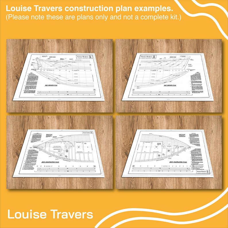 Louise Travers Wooden Ship Model Plans, 1:200 Scale (PDF-TIF Download ...