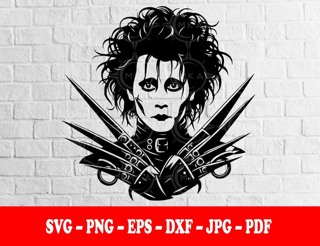 EDWARD SCISSORHANDS, Svg, T-shirt, Sticker, Mug Wrap, Vector ...