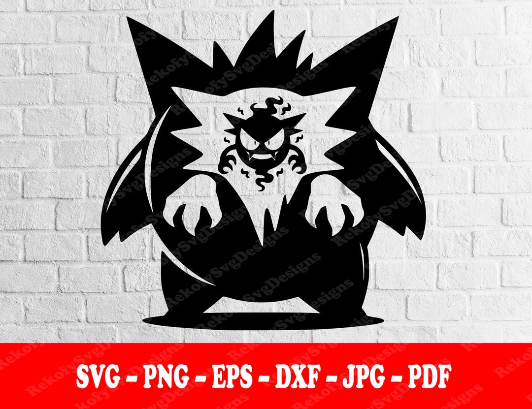 GENGAR EVOLUTION, Haunter, Gastly Svg, T-shirt, Sticker, Mug Wrap ...