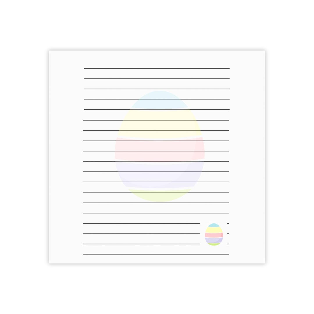 Easter Egg Post-it® Note Pads in 3" X 3" and 4" X 6" - Elegant Office ...
