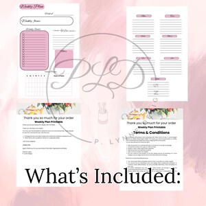 Printable Planner Bundle: Daily, Weekly, Monthly Layouts (canva ...