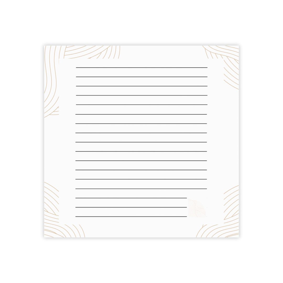 Sophisticated Gold Post-it® Note Pads in 3" X 3" and 4" X 6" - Elegant ...