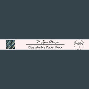Blue Marble Paper Pack -12 Sheets - Etsy