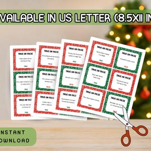 Printable Christmas True or False Game for Kids | Classroom Christmas ...