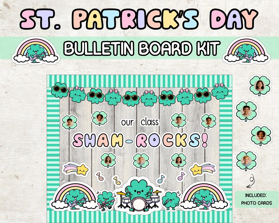 St. Patrick’s Day Bulletin Board | Our Class Sham-rocks | Shamrock ...