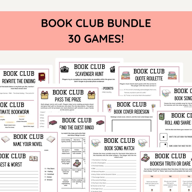 Book Club - Etsy