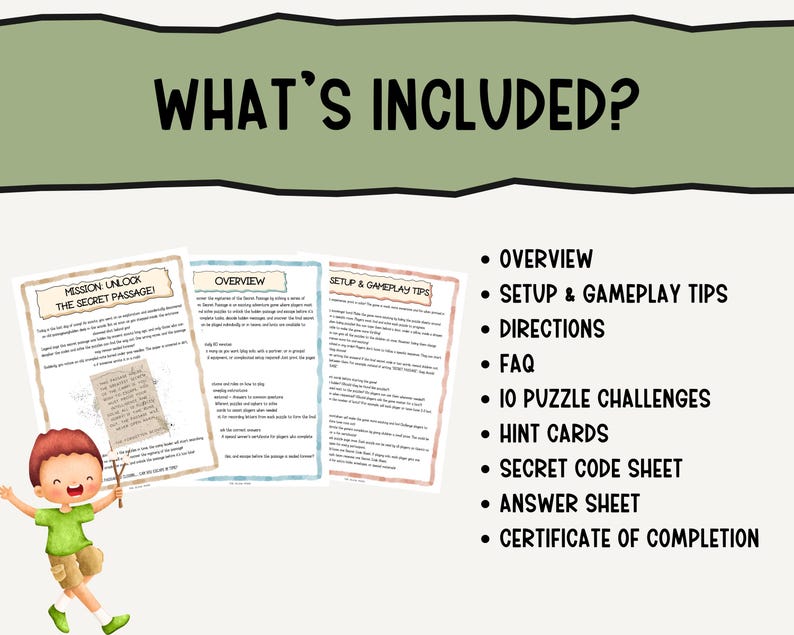 Camping & Scouts Adventure, Printable Mystery Puzzle Escape Room for ...