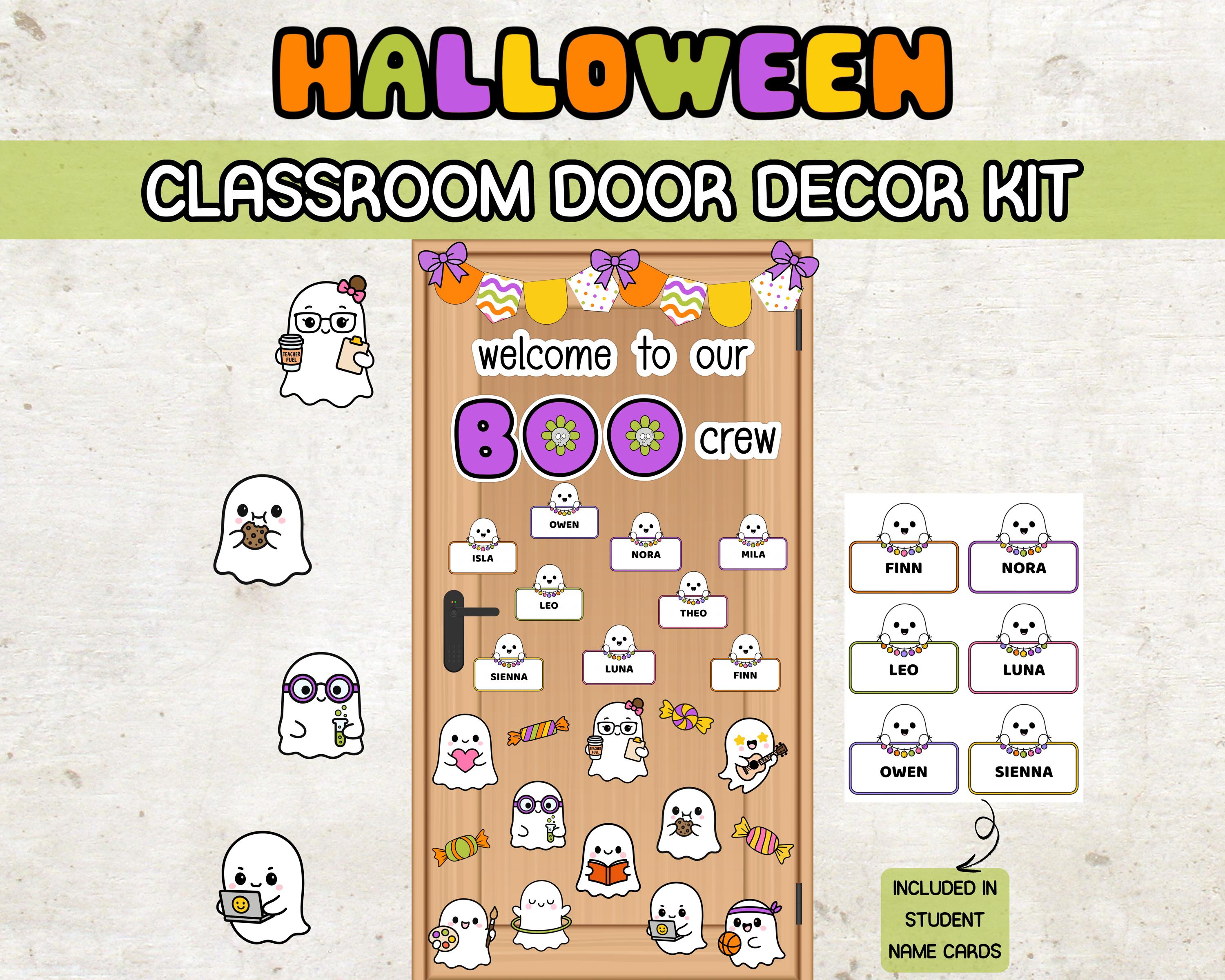 Printable Halloween Classroom Door Decor Kit, Welcome to Our BOO Crew ...