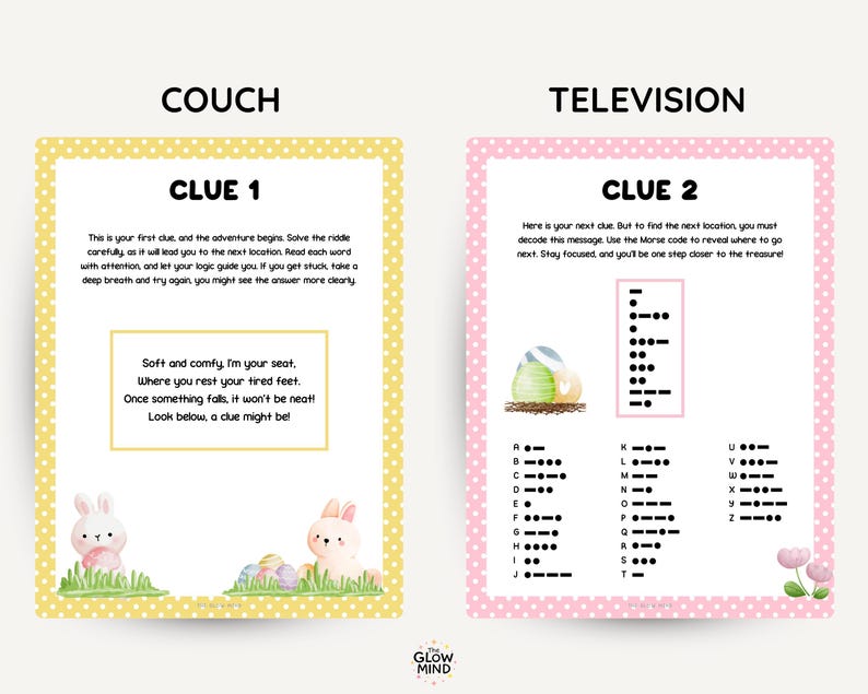 Easter Indoor Treasure Hunt: Clue Game for Older Kids (digital Download ...